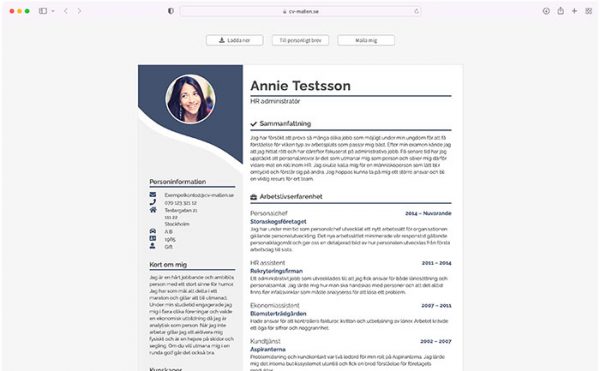 Free CV templates - BuzzCV